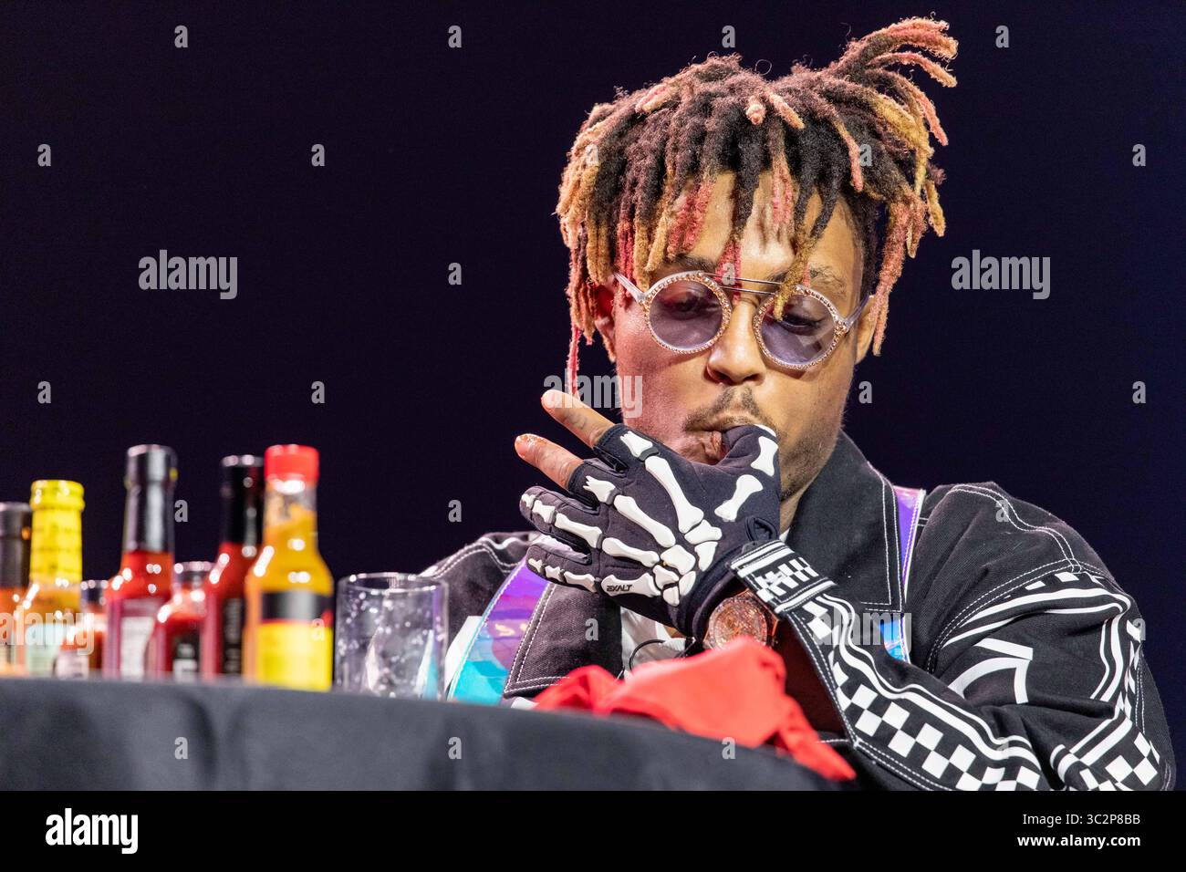 July 20, 2019 - Twin Lakes, Wisconsin, U.S - JUICE WRLD (JARAD HIGGINS) ''Hot Ones'' interview ...