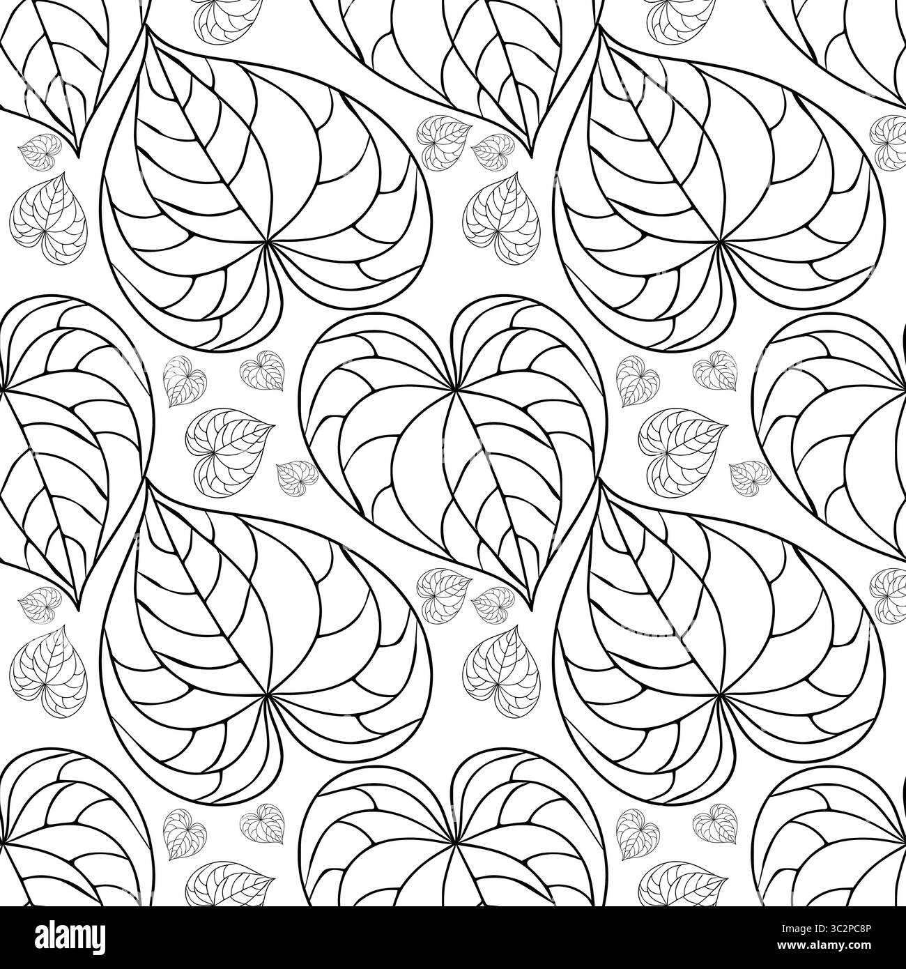 Stylized plant details Black and White Stock Photos & Images - Alamy