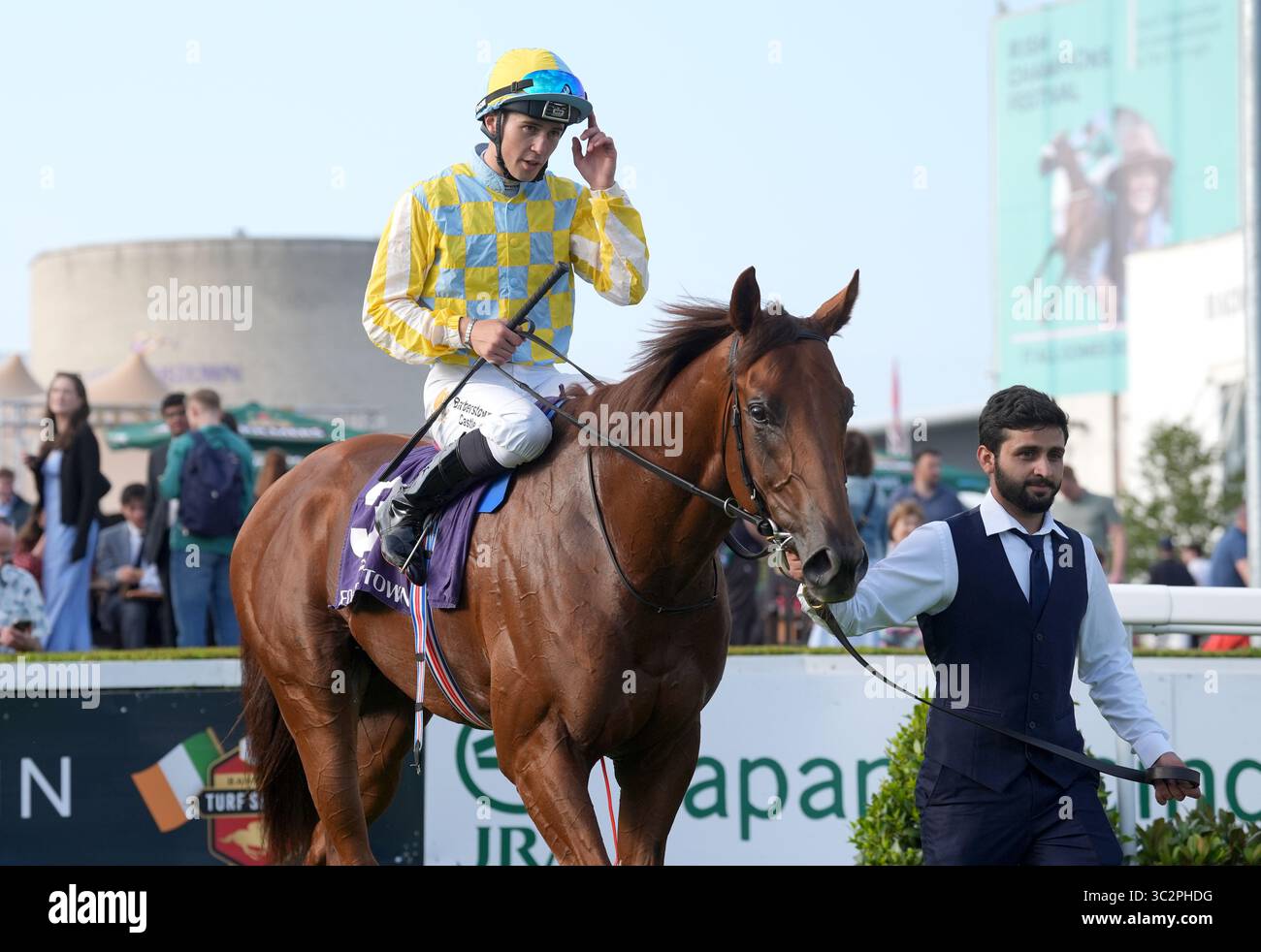 North Coast ridden by Dylan Browne McMonagle in the parade ring after ...