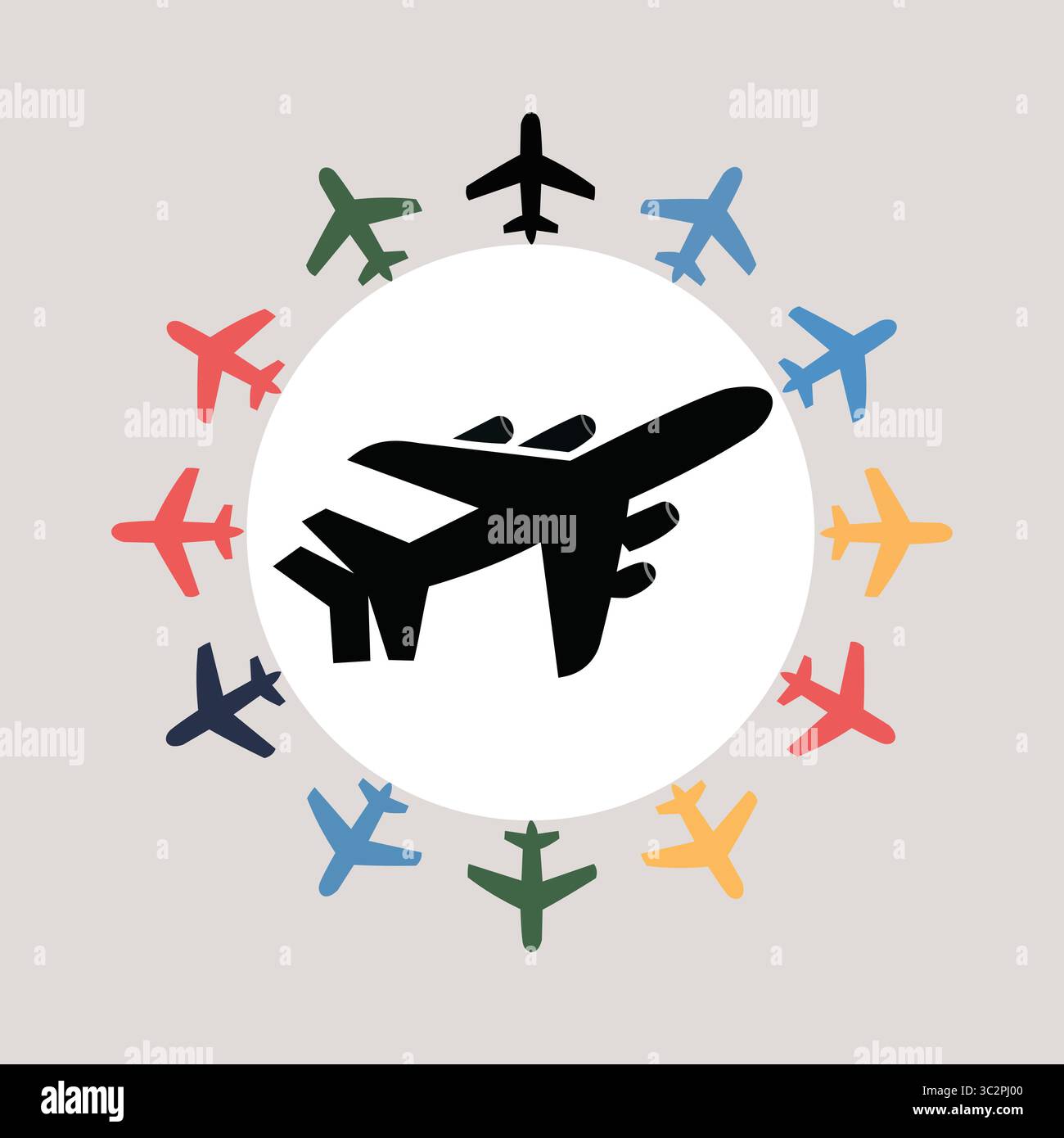 Airplane travel design flight Stock Vector Images - Alamy