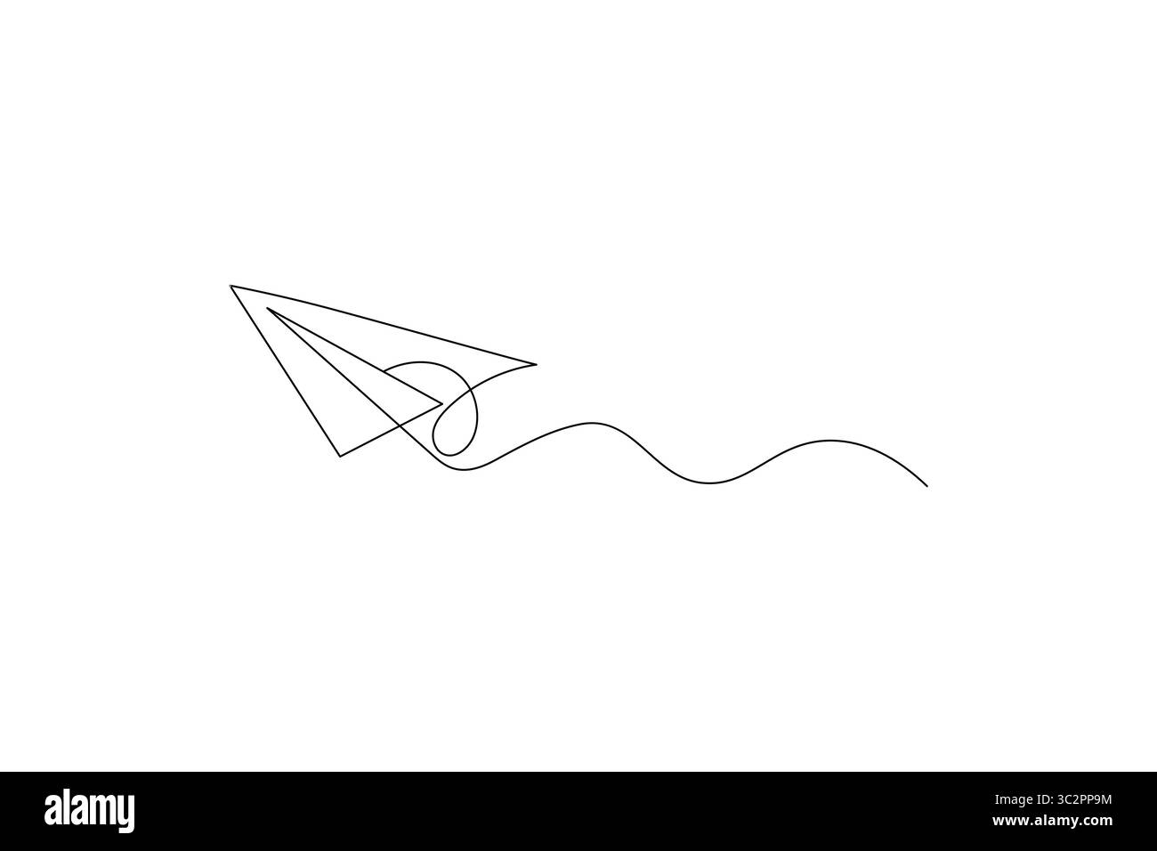 Paper plane white flying Stock Vector Images - Alamy