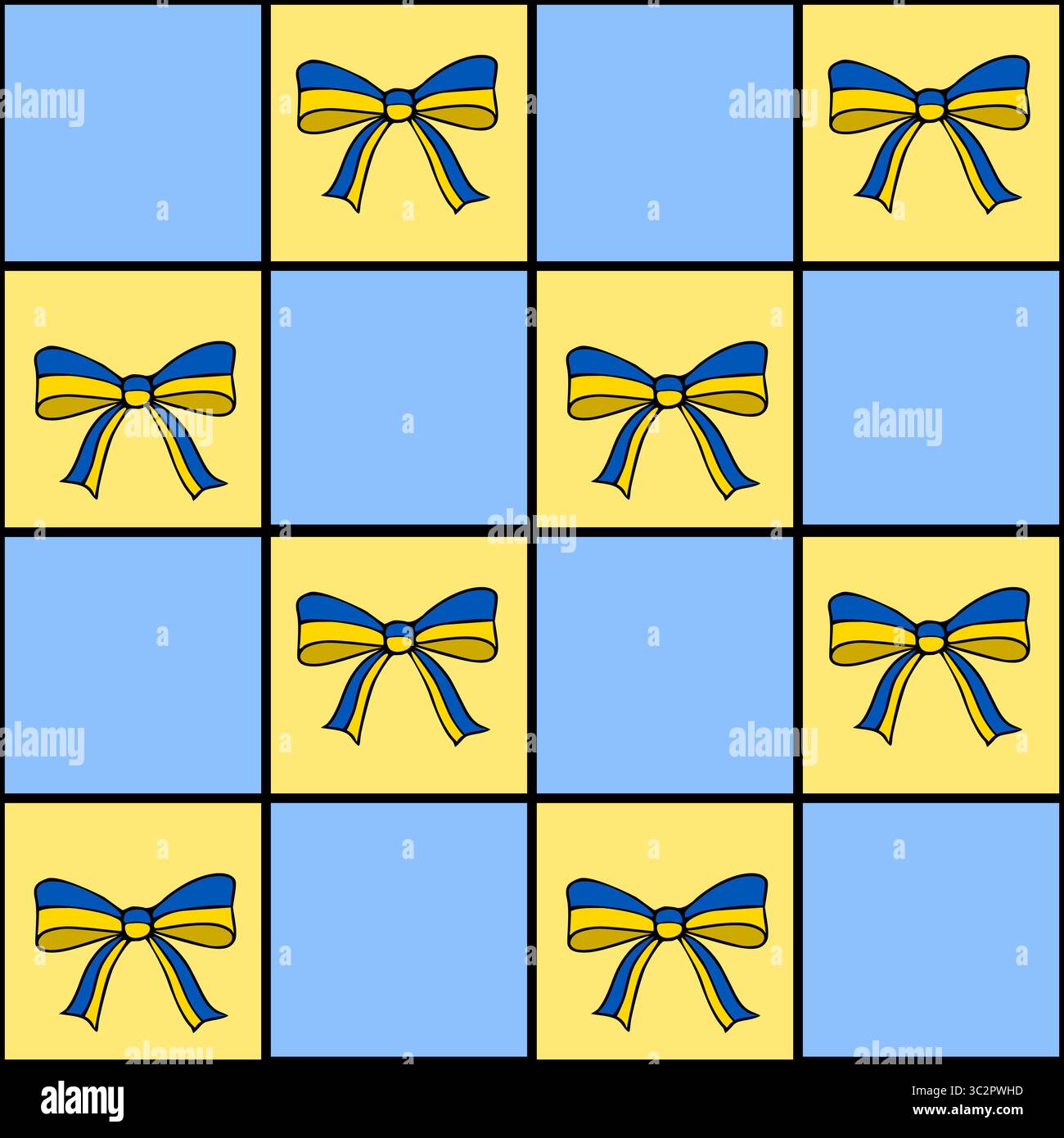 Checkered bows Stock Vector Images - Alamy