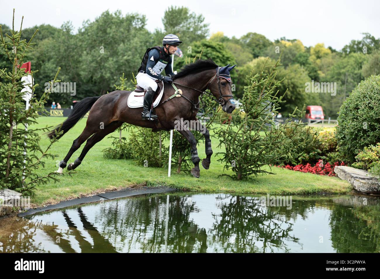 Alexander Bragg of Great Britain riding Pamplona during the Ashby ...