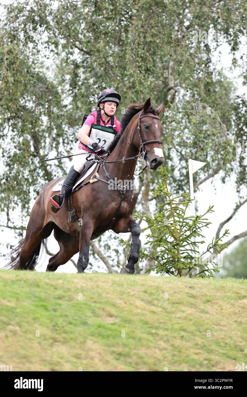 Ellie Fredericks of Great Britain riding Upper Class Brit during the ...