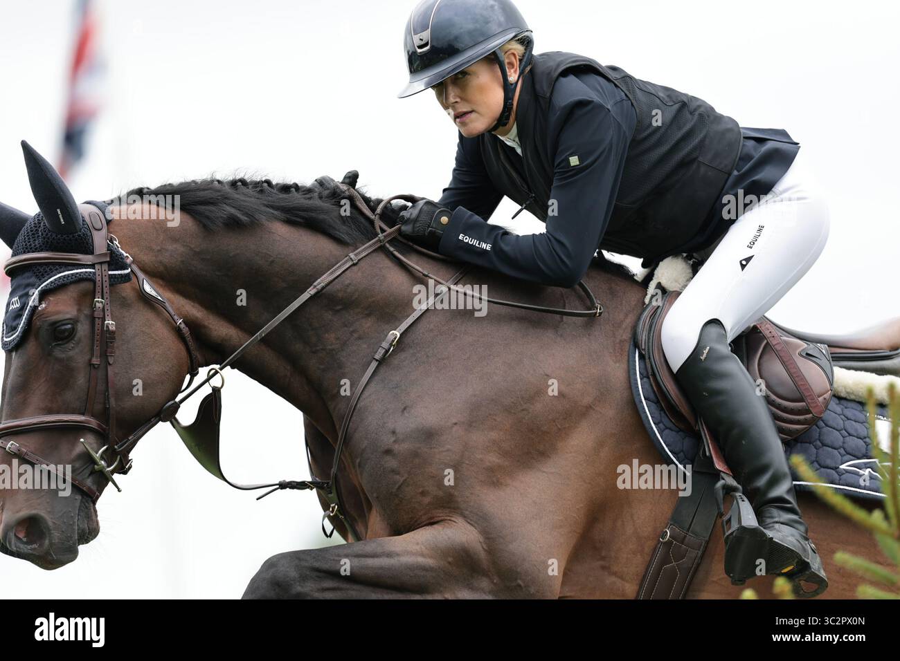 Laura Renwick of Great Britain riding Marseille during the Clipmyhorse ...
