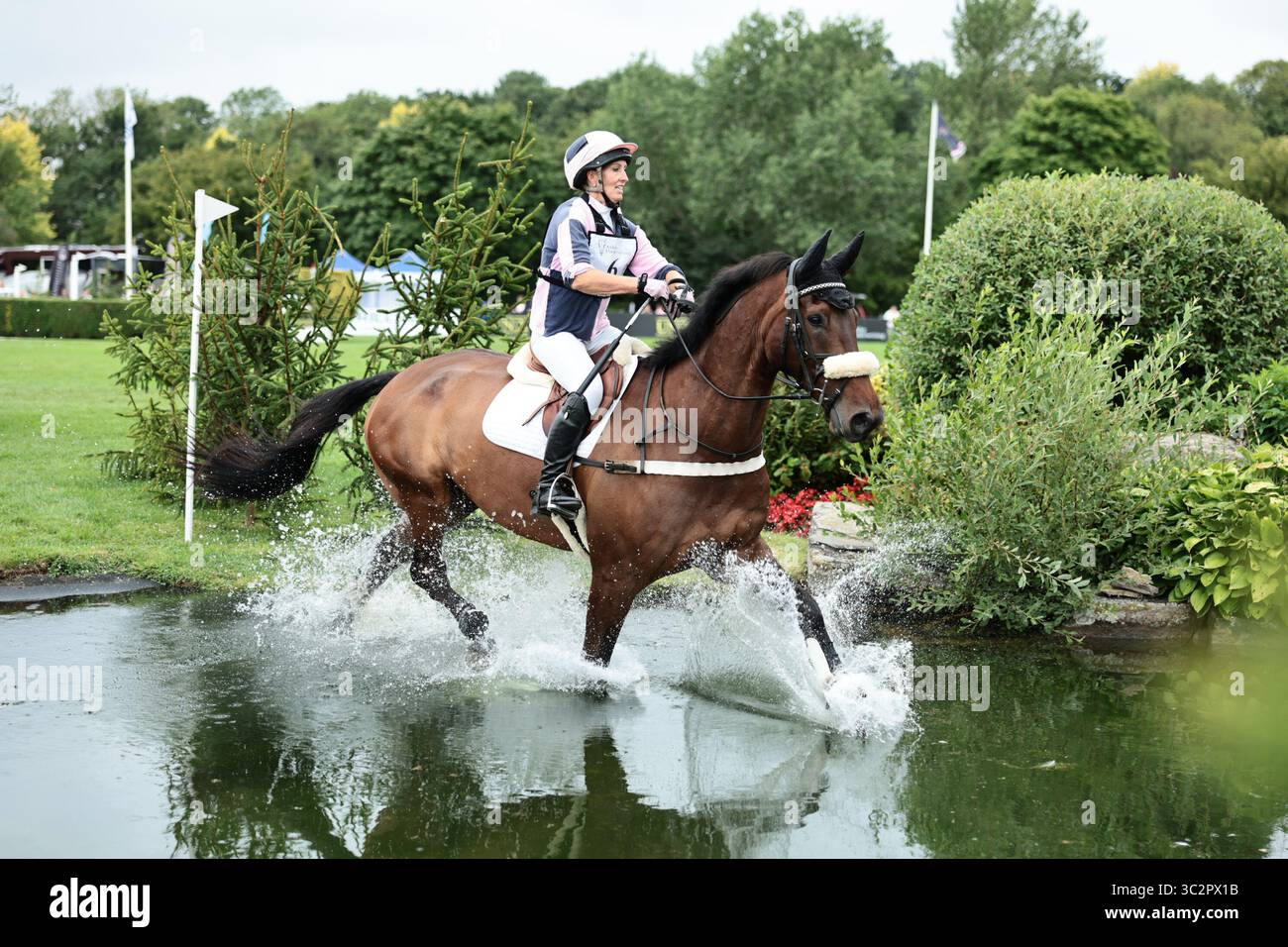 Nana Dalton of Great Britain riding Romany Cricket during the Ashby ...