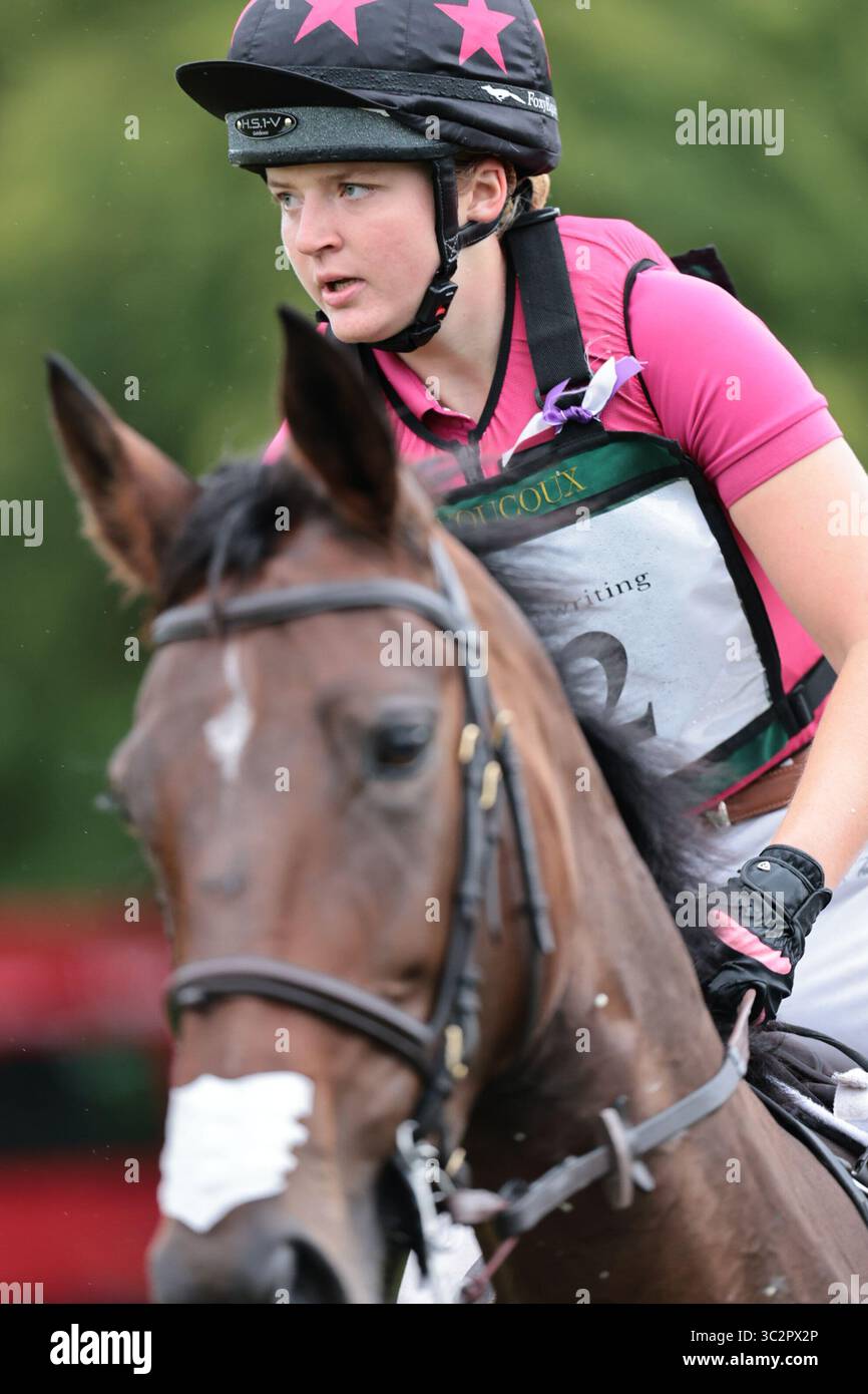 Ellie Fredericks of Great Britain riding Upper Class Brit during the ...