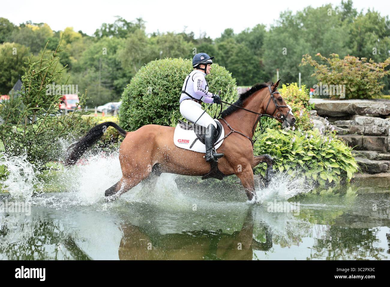 Gemma Stevens of Great Britain riding Cooley Park Muze during the Ashby ...