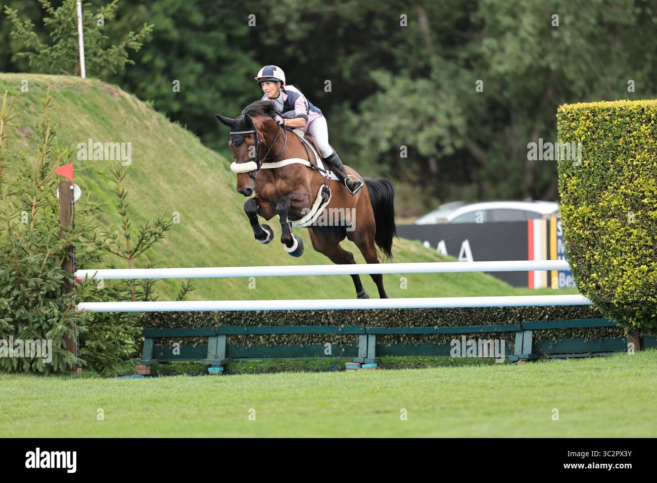 Nana Dalton of Great Britain riding Romany Cricket during the Ashby ...