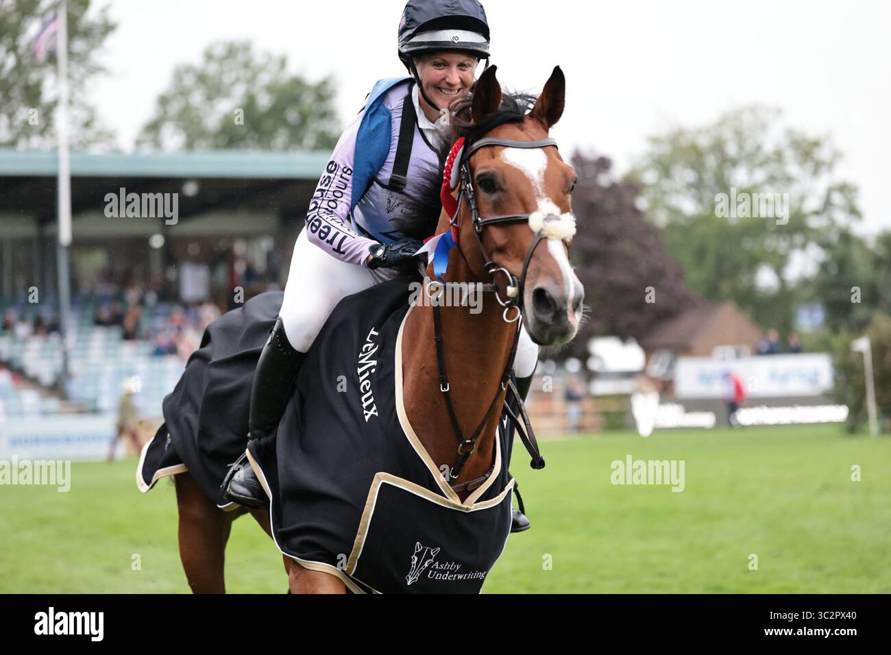 Gemma Stevens of Great Britain riding Cooley Park Muze during the prize ...