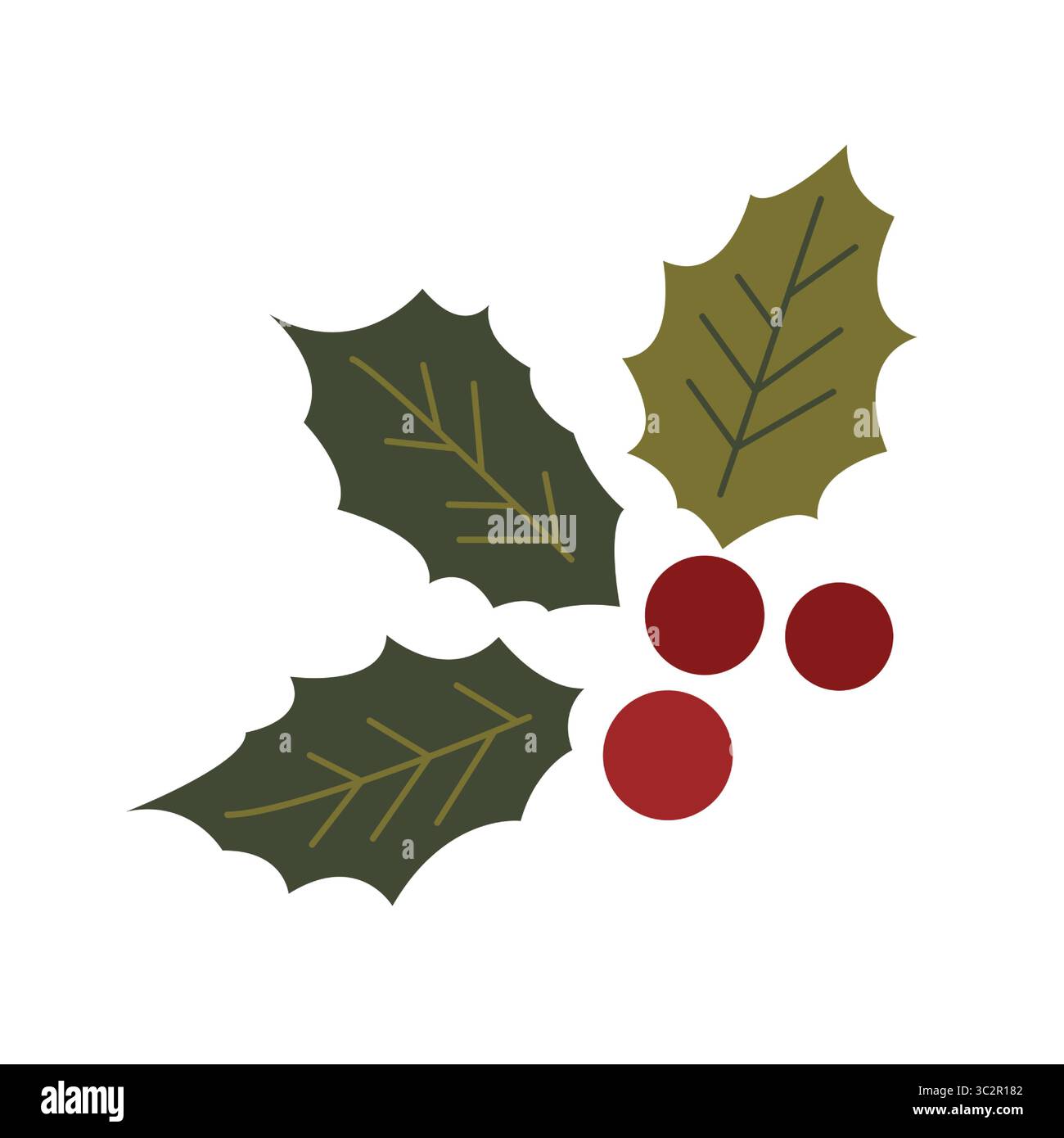 Holly berry ilex mistletoe Stock Vector Images - Alamy