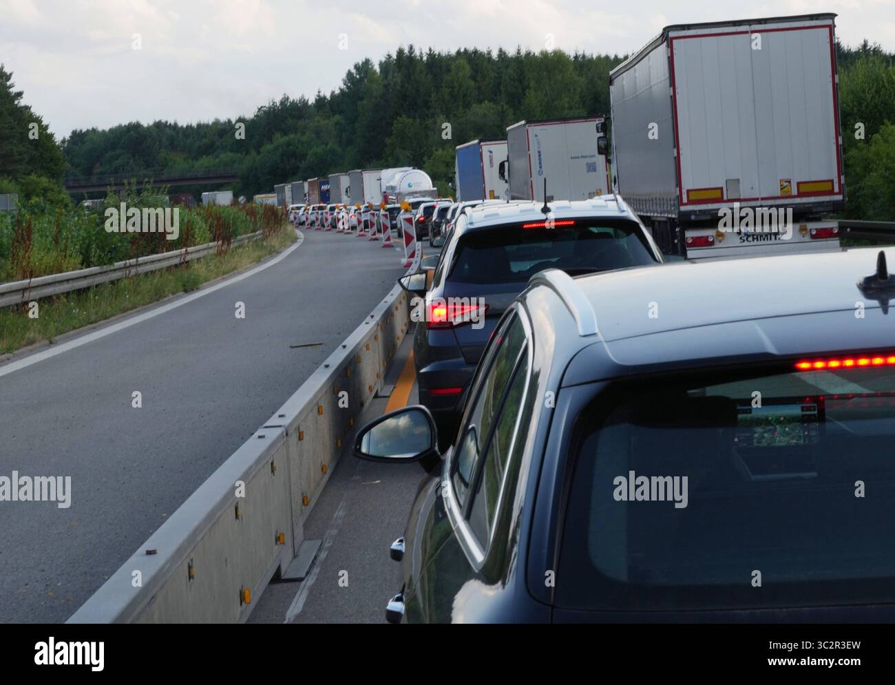 Autobahn GER, Deutschland, 20250724,Stau auf der Autobahn *** Autobahn ...