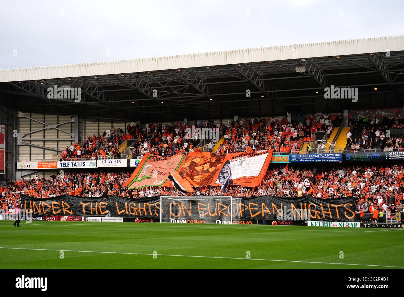 Dundee United fans in the stands during the UEFA Conference League ...