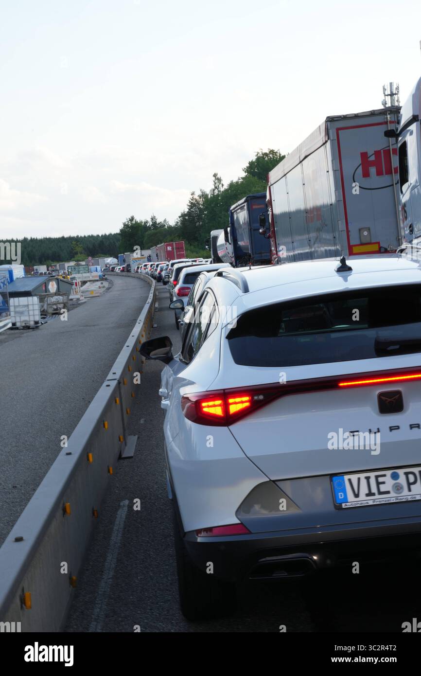 Autobahn GER, Deutschland, 20250724,Stau auf der Autobahn *** Autobahn ...