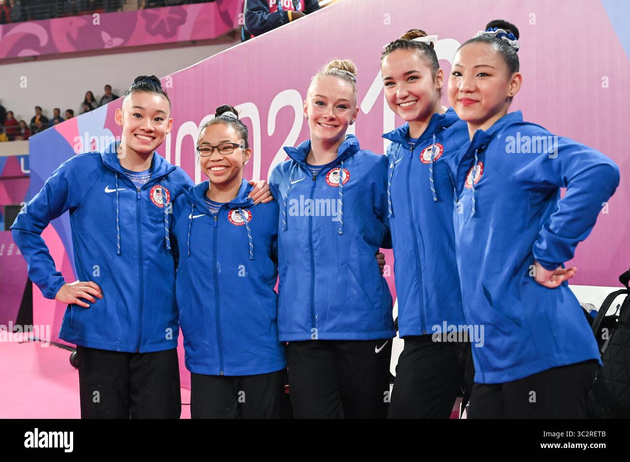 July 27, 2019, Lima, Peru: LEANNE WONG, MORGAN HURD, RILEY MCCUSKER ...