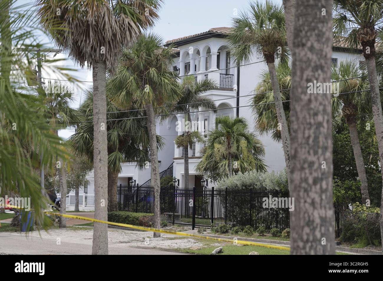 Hulk Hogan's beach home in Clearwater Beach, Fla., is seen on Thursday, July 24, 2025. Hogan was ...