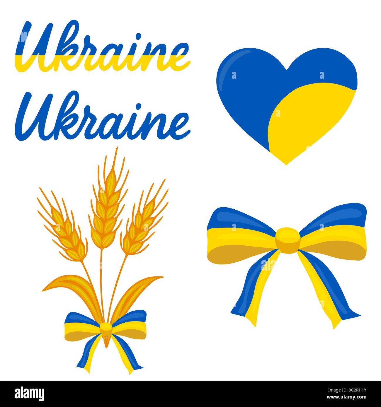 Ukrainian flag colors in Cut Out Stock Images & Pictures - Alamy