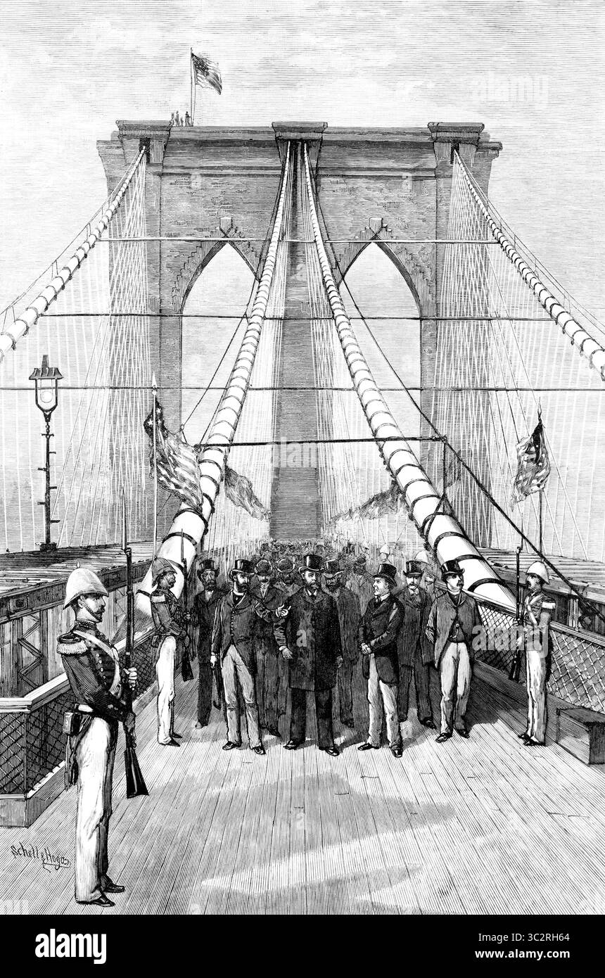 1889 new york usa Black and White Stock Photos & Images - Alamy