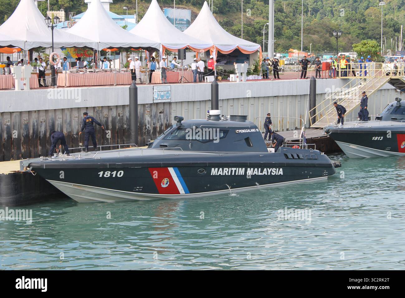 An image of Malaysian Maritime boat Stock Photo - Alamy
