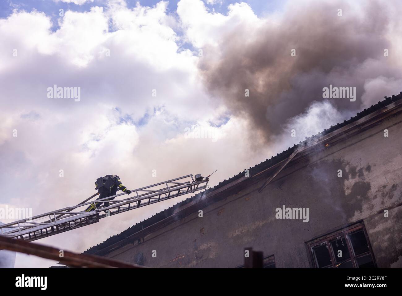 Emergency services respond after Russia struck a residential area with ...