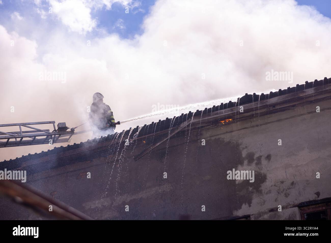 Emergency services respond after Russia struck a residential area with ...