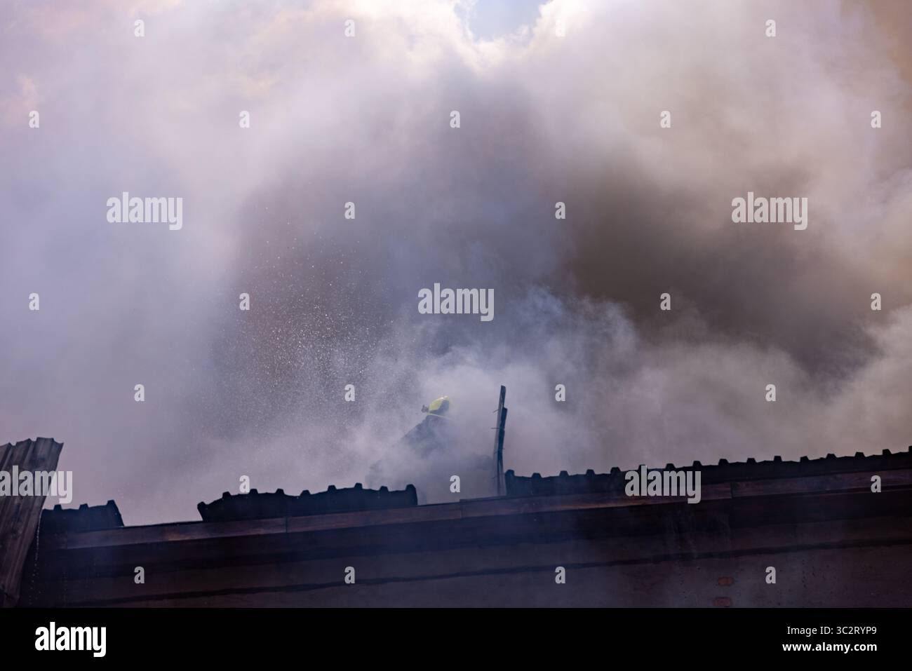 Emergency services respond after Russia struck a residential area with ...