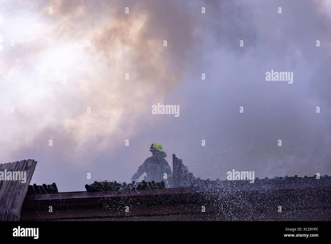 Emergency services respond after Russia struck a residential area with ...