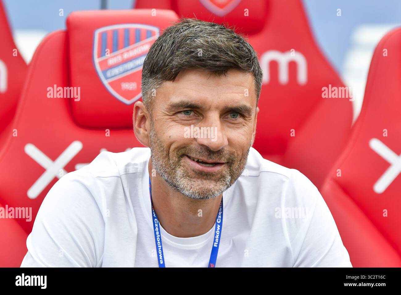 Czestochowa, Poland. 24th July, 2025. Pavol Stano head cocach of MSK ...