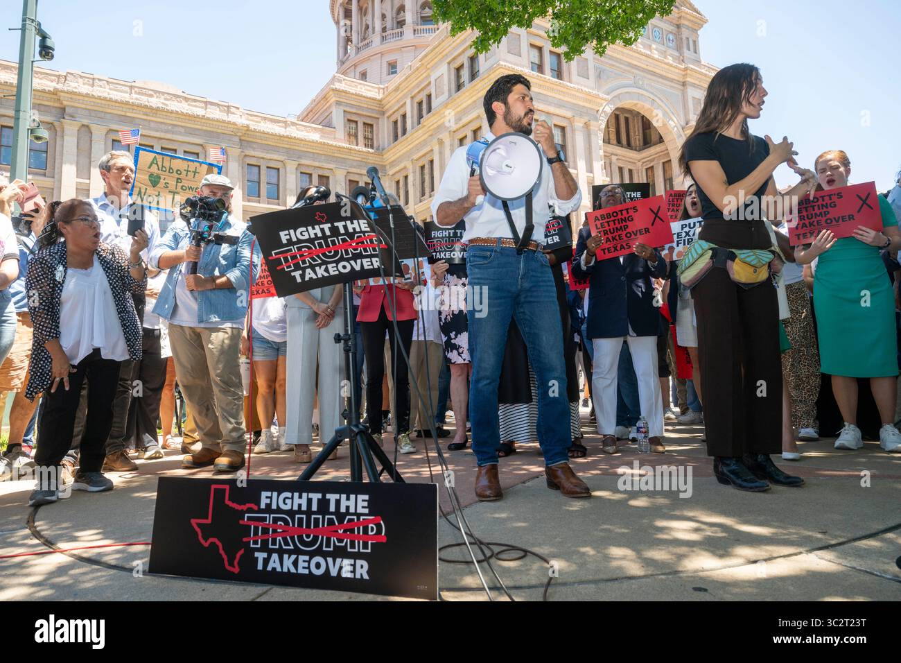 Austin, United States. 24th July, 2025. Progressive Congressman GREG ...