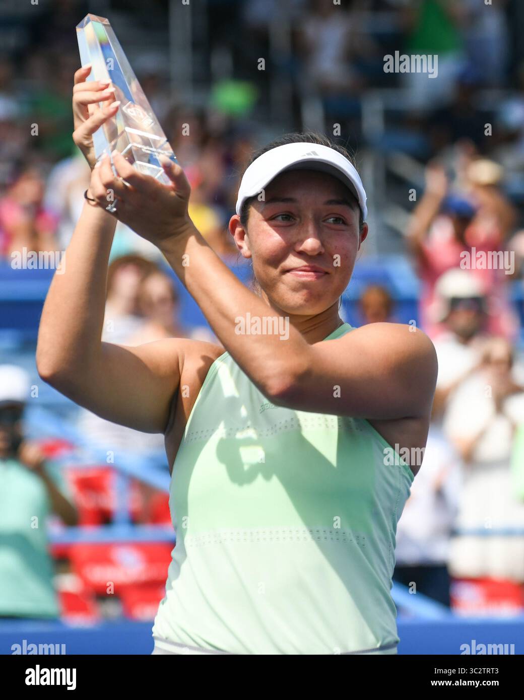 August 4, 2019, Washington, D.C, U.S: JESSICA PEGULA celebrates winning ...
