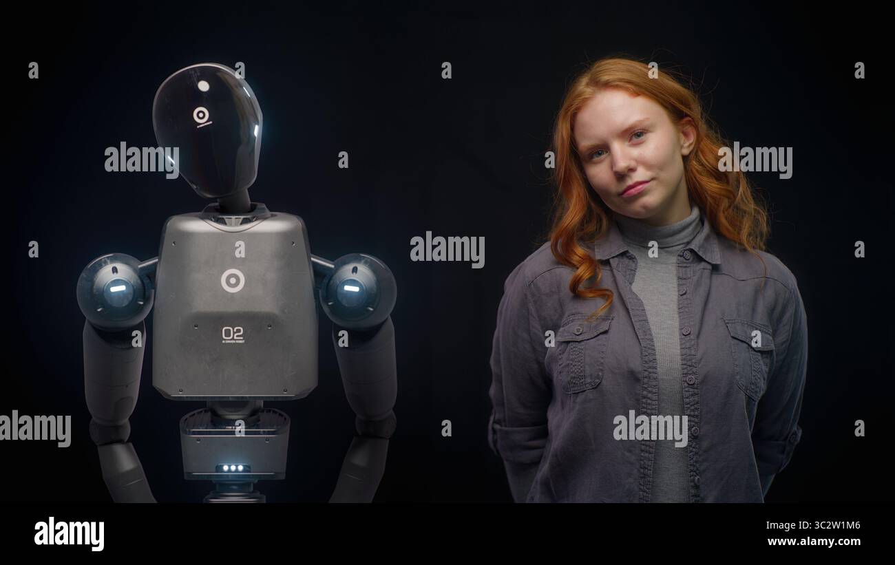 Visualization of Futuristic People and Robots Concept: VFX Animation of ...