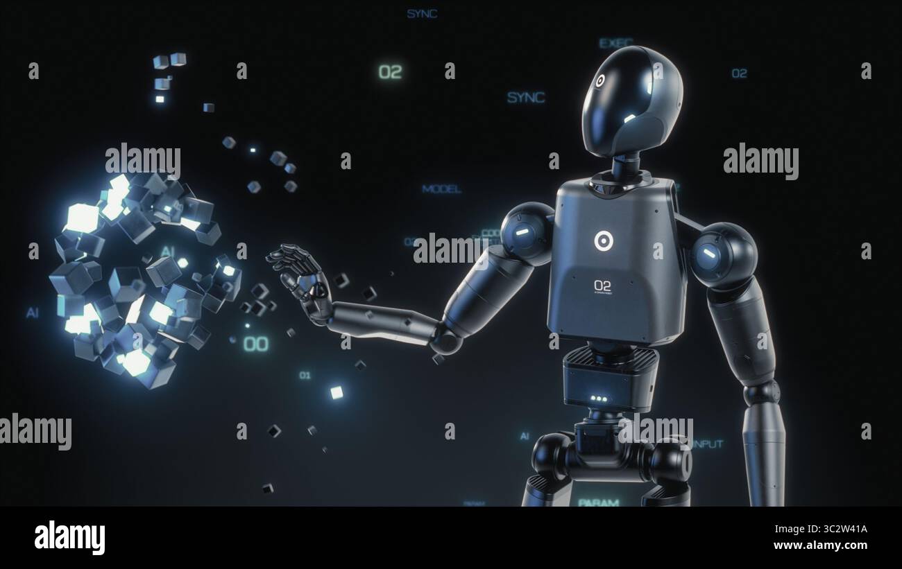 Animation 3d metaverse data processing hi-res stock photography and ...