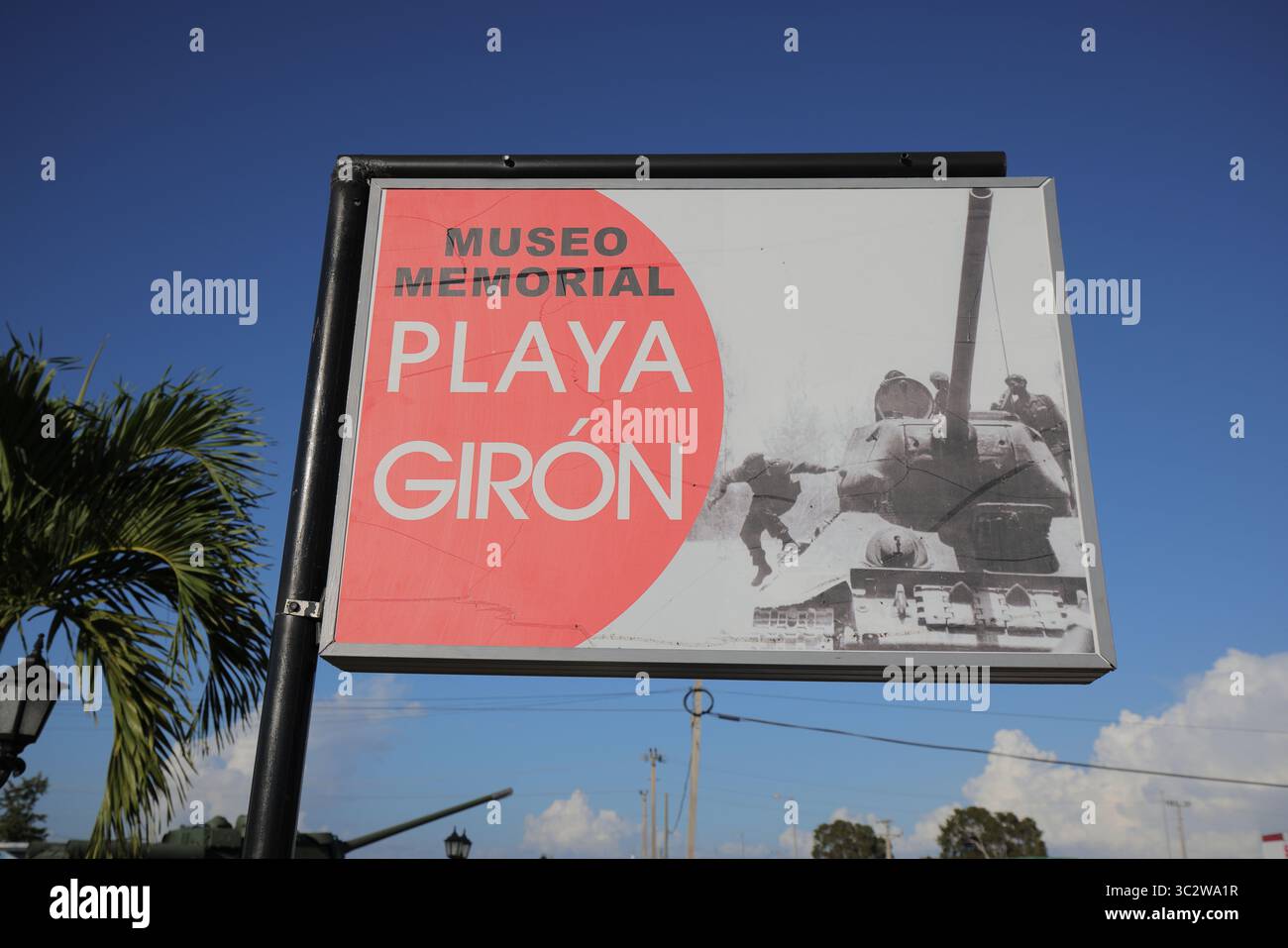 Museum sign at Playa Giron Stock Photo - Alamy