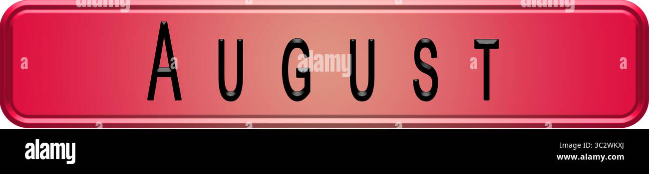 August calendar clock icon month hi-res stock photography and images ...