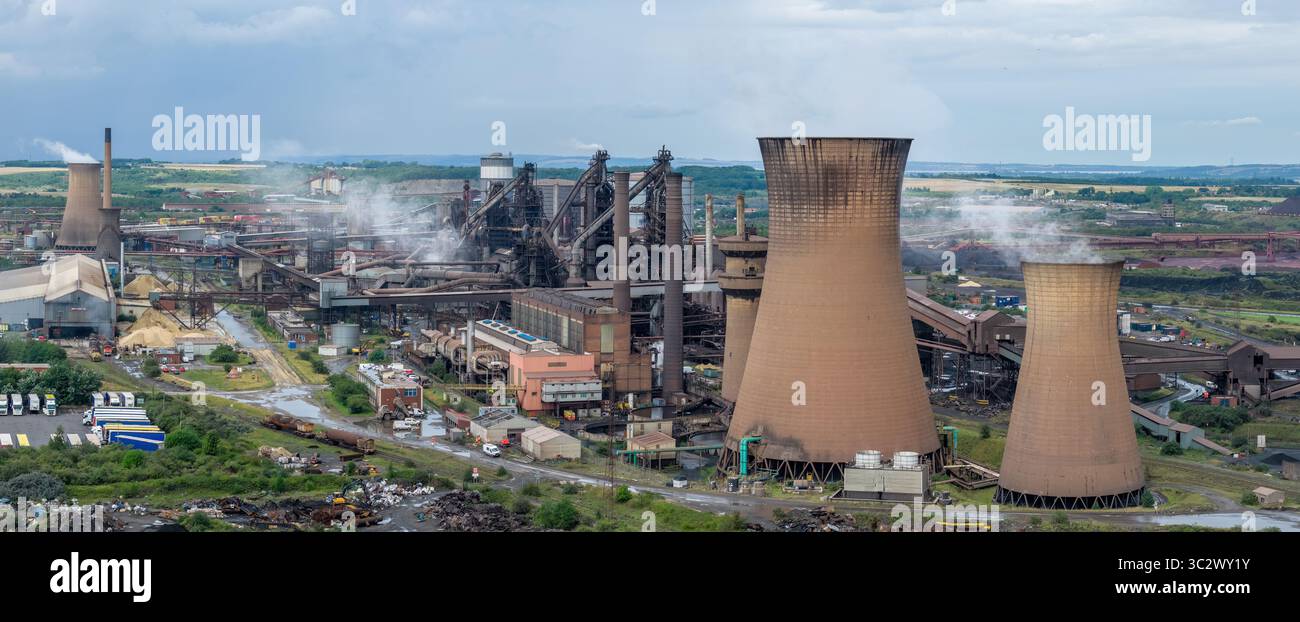 Scunthorpe Steel works in the United Kingdom. Blast Furnaces from ...