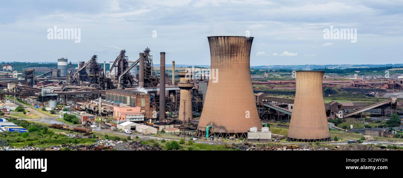 Scunthorpe Steel works in the United Kingdom. Blast Furnaces from ...