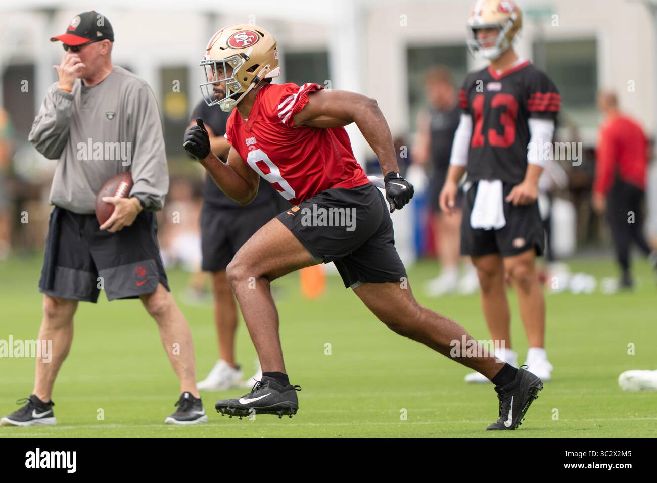 Jul 24, 2025; Santa Clara, California, USA; San Francisco 49ers tight ...