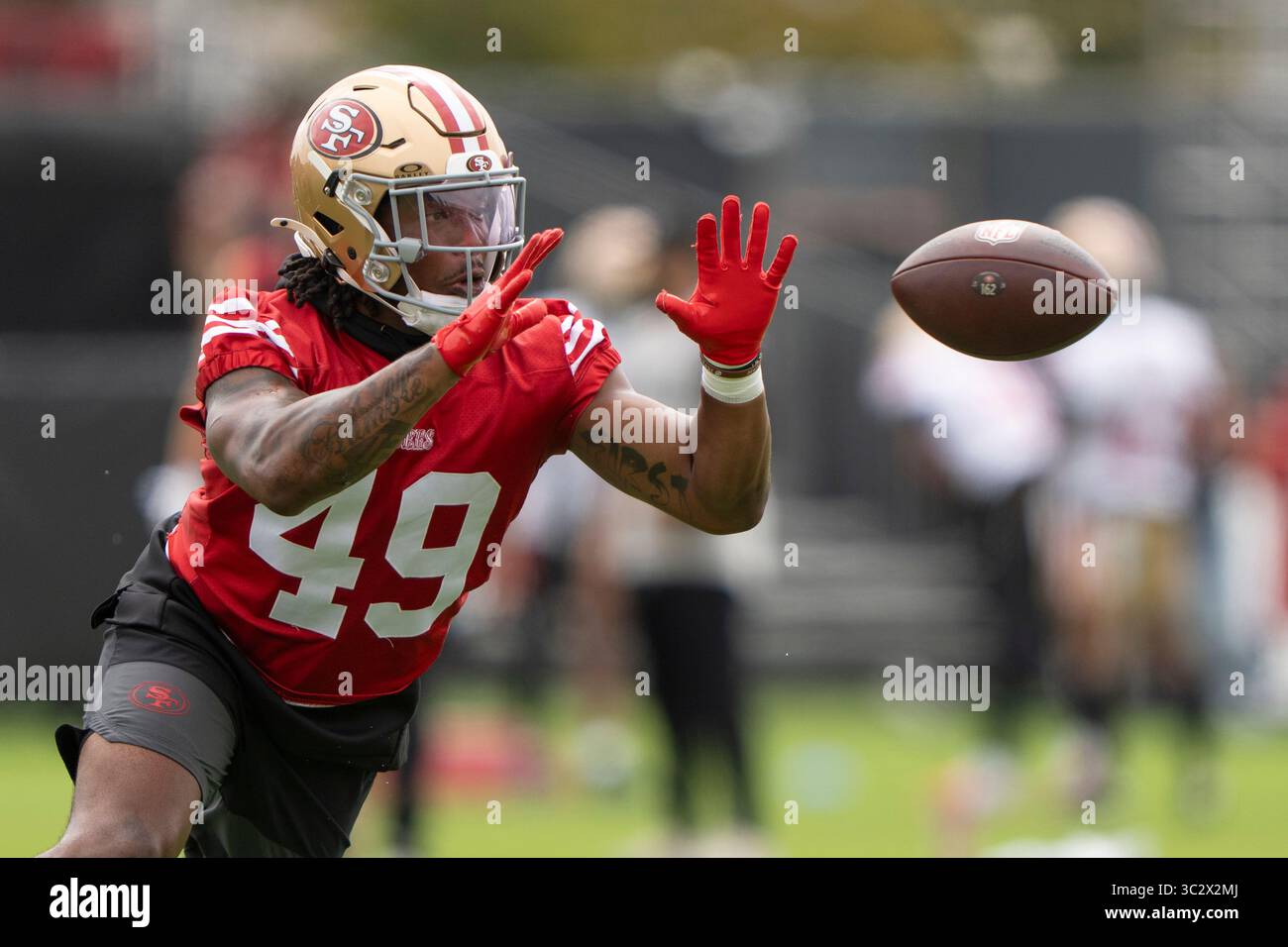 Jul 24, 2025; Santa Clara, California, USA; San Francisco 49ers running ...