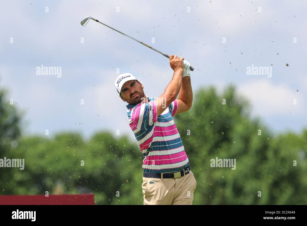 July 24th, 2025: Antoine Rozner of France hits his shot on the fourth ...