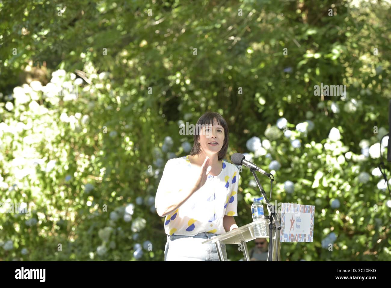 Santiago, spain. Jul, 24th, 2025. The national spokeswoman, Ana Pontón ...