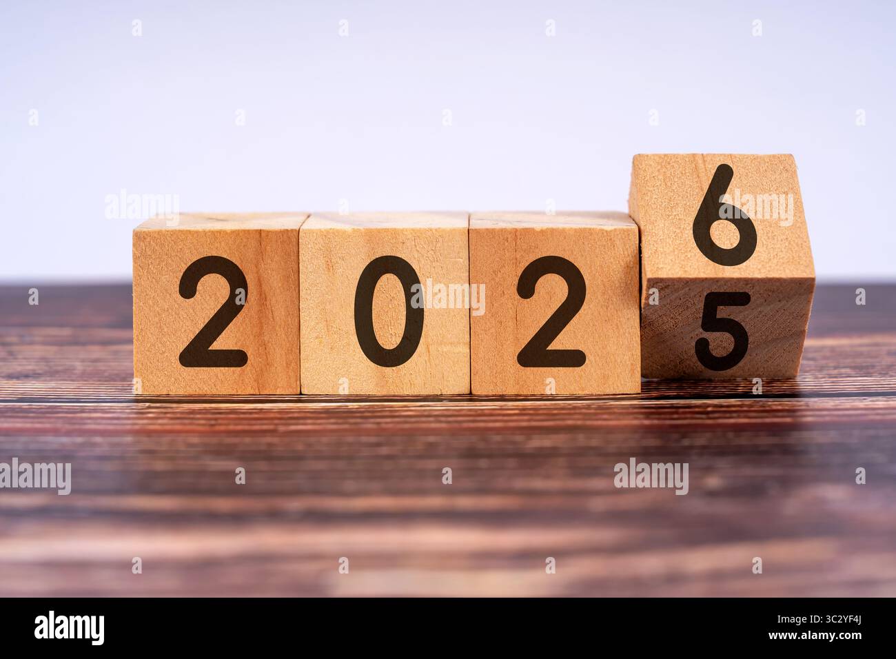 Year 2026 wooden blocks hi-res stock photography and images - Alamy