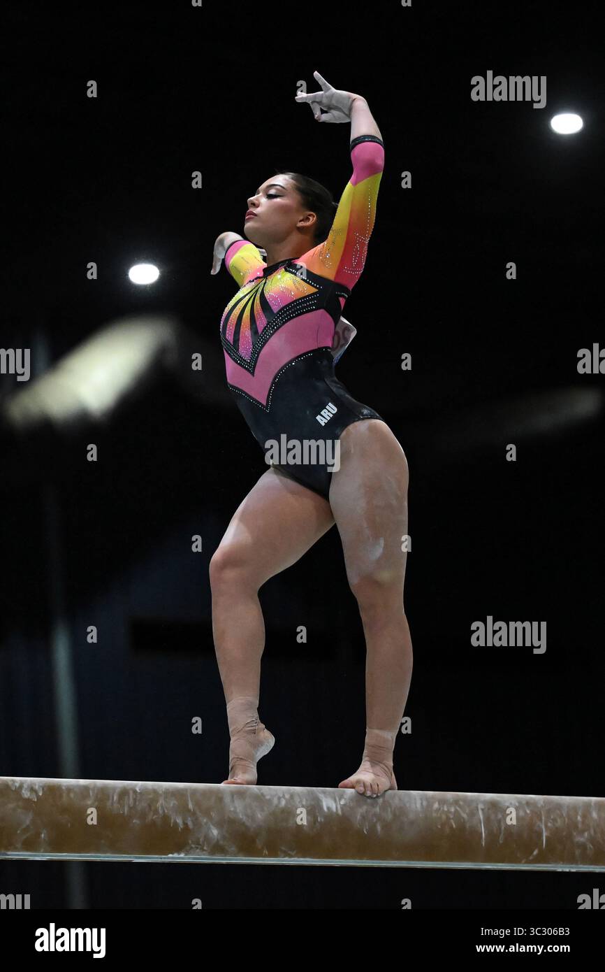 June 13, 2025, Panama City, Panama: AMIKA EVERY competes on the balance ...