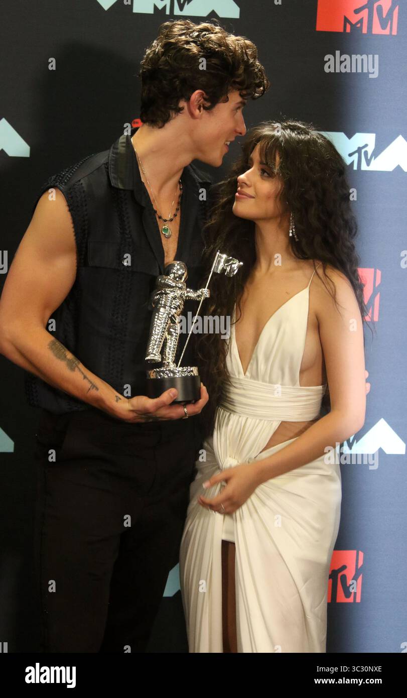 August 26, 2019, Newark, New York, USA: Singers SHAWN MENDES and CAMILA ...