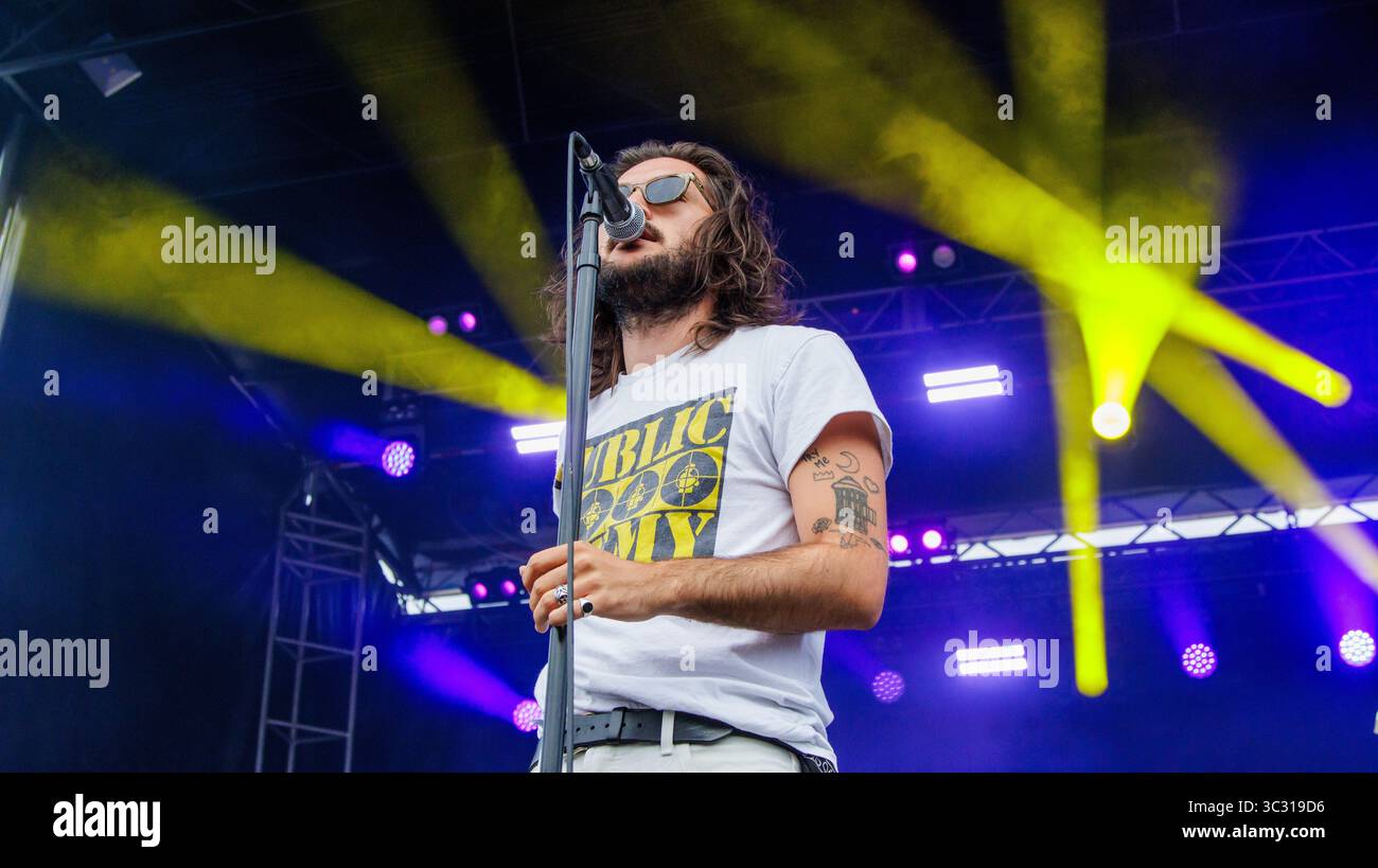 Charlie Kerr of Hotel Mira opens for Marianas Trench during the K-Days ...
