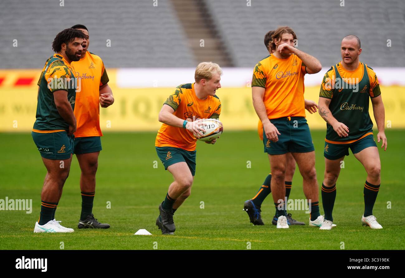 Australia's Tom Lynagh during the Captain's Run at the Melbourne ...