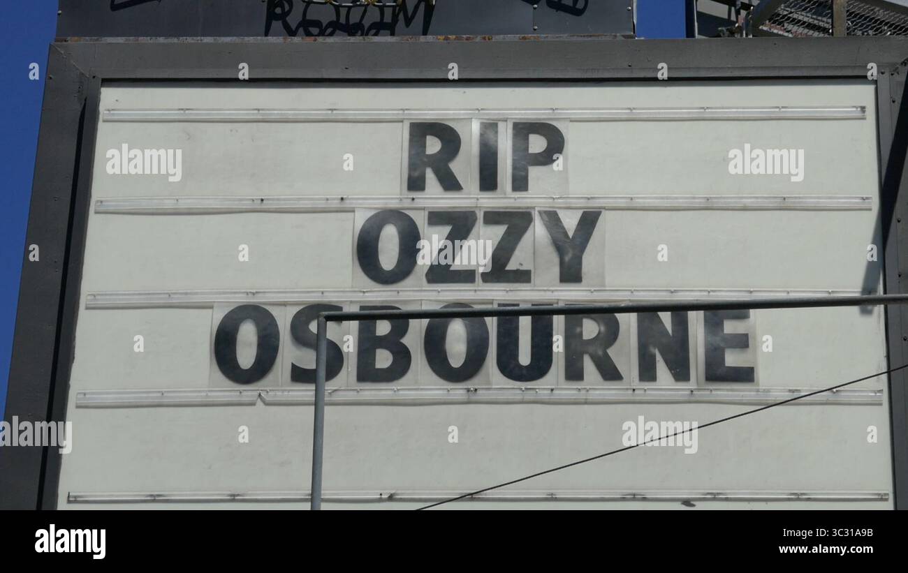 Los Angeles, California, USA 24th July 2025 Ozzy Osbourne RIP Ozzy ...