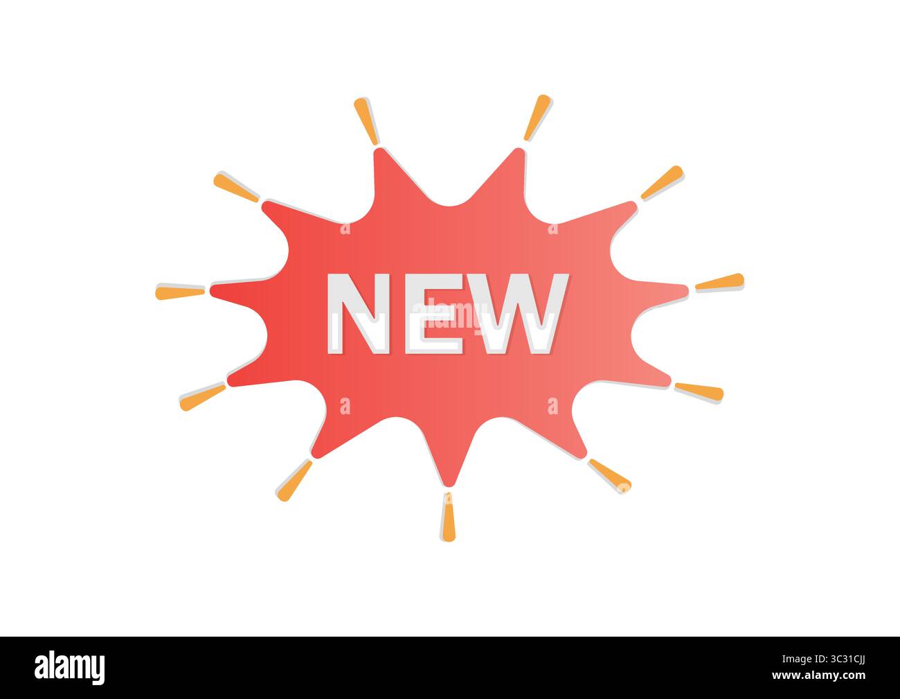 Bright new product label Stock Vector Images - Alamy