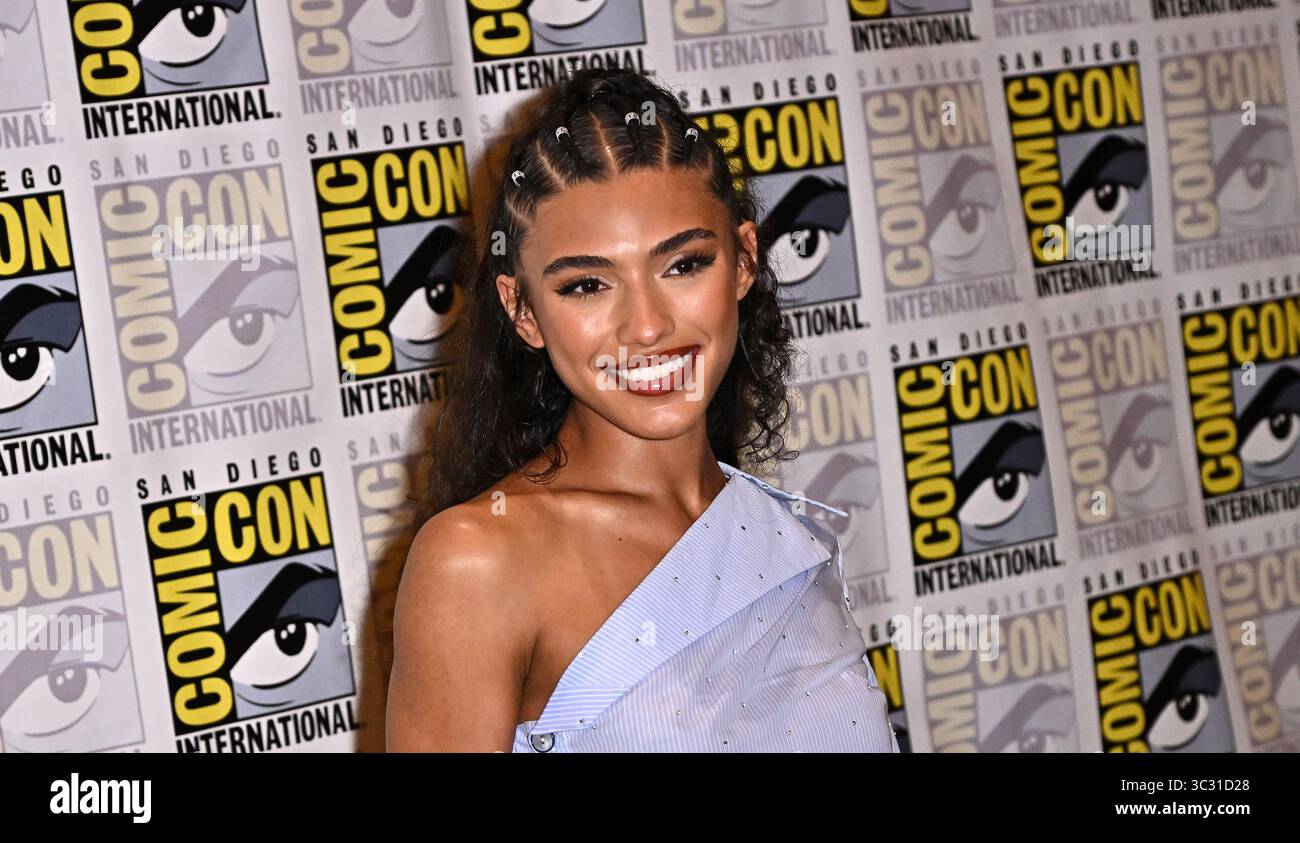 Dior Goodjohn arriving to the Disney’s “Percy Jackson And The Olympians ...