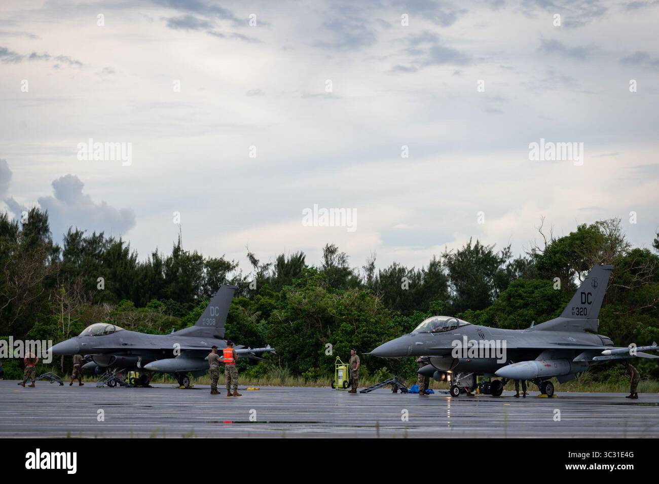 U S D C Air National Guard F 16 Fighting Falcons Assigned To The