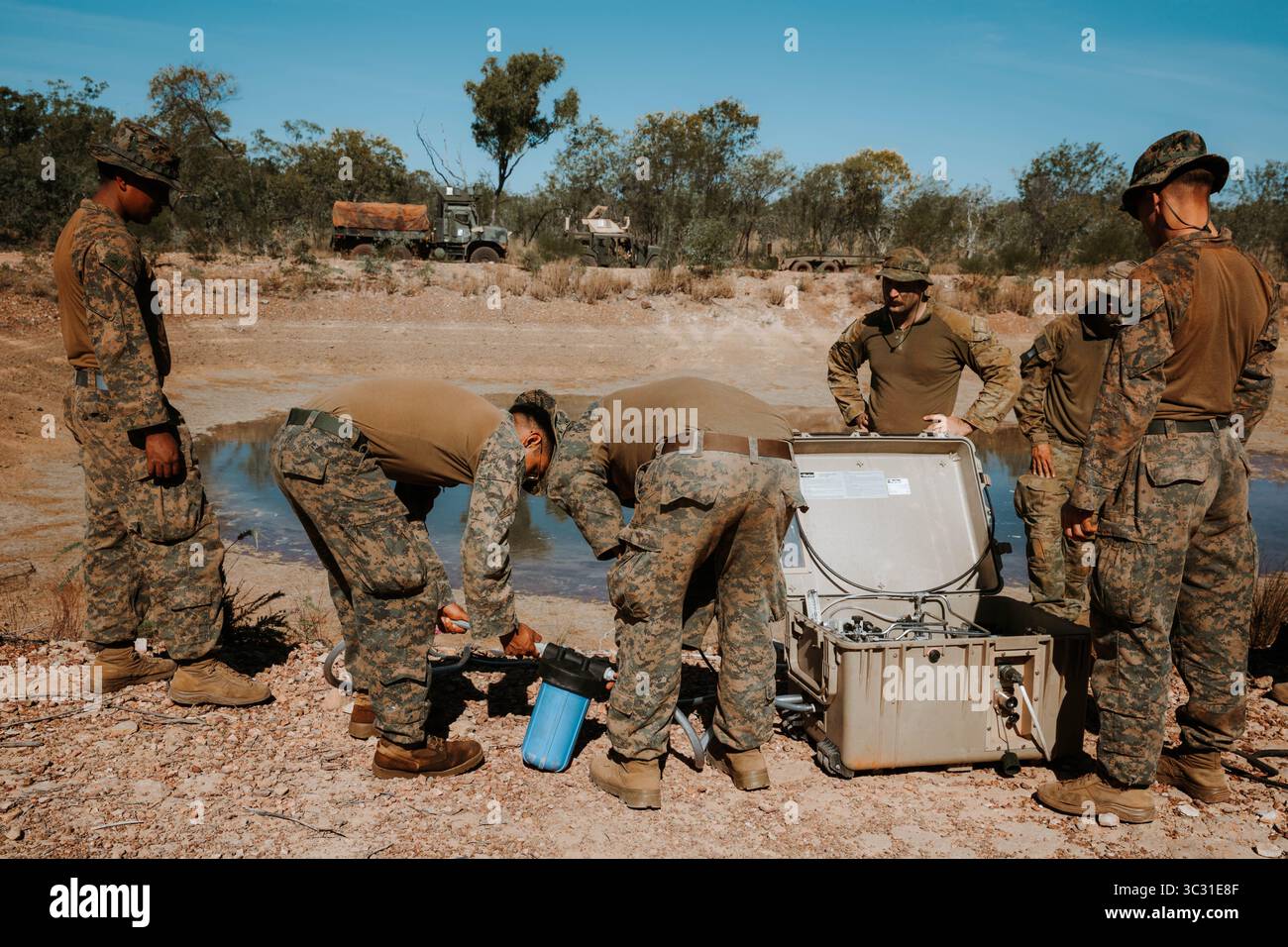 U.S. Marines with Combat Logistics Battalion 1, Marine Rotational Force ...